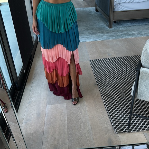 Skirts | Multicolor Tiered Maxi Skirt | Poshmark